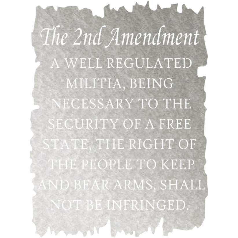 The 2nd Amendment - Metal Wall Art - Badger Steel USA – Badger Steel ...