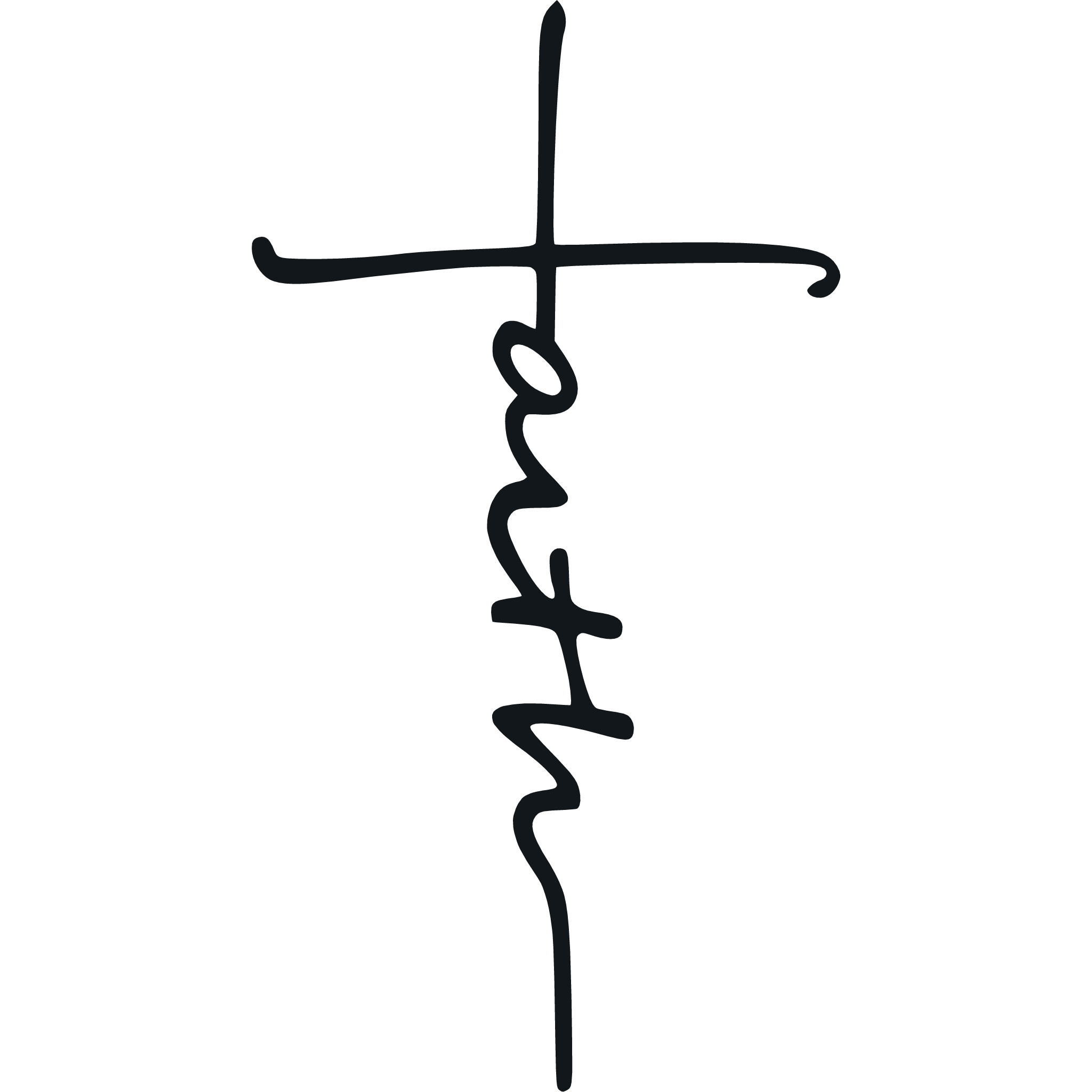 Faith Cross Sign - Metal Wall Art - Badger Steel USA – Badger Steel USA ...